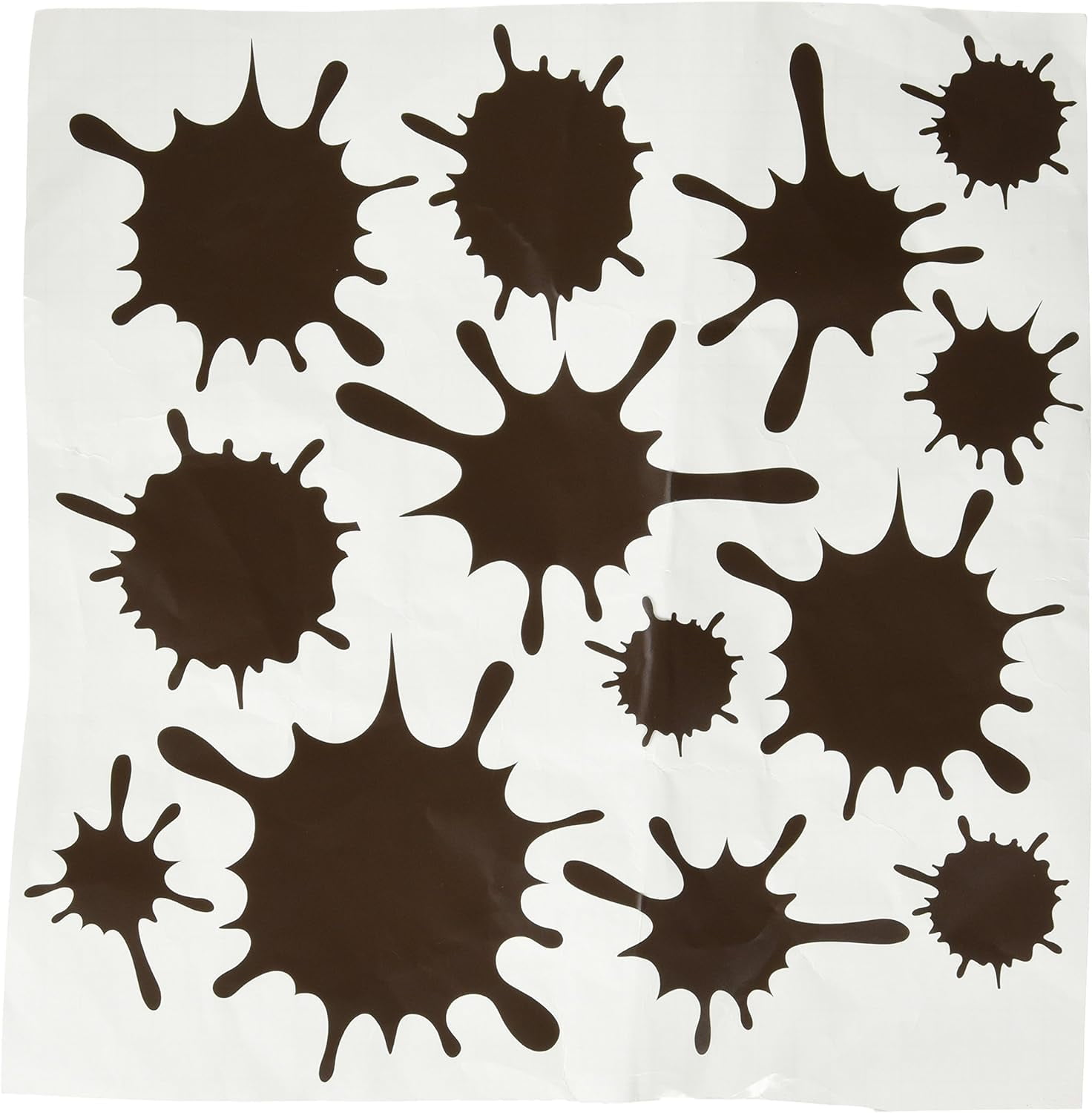 Paint Splatter Decal Set - Chocolate Brown Paint Stickers - Removable ...