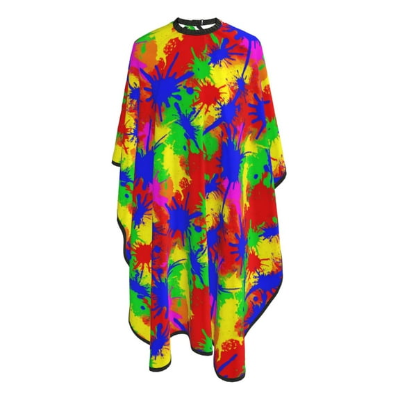 Paint Splatter Grunge Hair Cutting Cape 66" x 55" Salon Cape with ...
