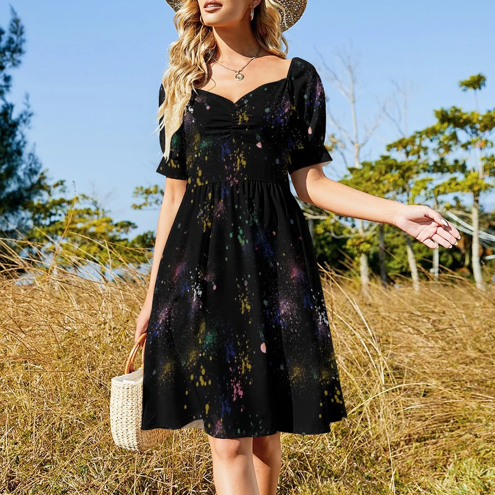 Paint Splatter Pattern by Katrina Ward Sleeveless Dress Dance dresses ...