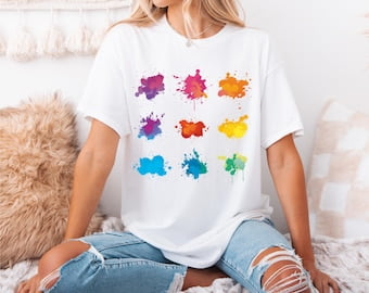 Paint Splatter Shirt, Paint Streak Blob, Paint Splatter, Painted ...