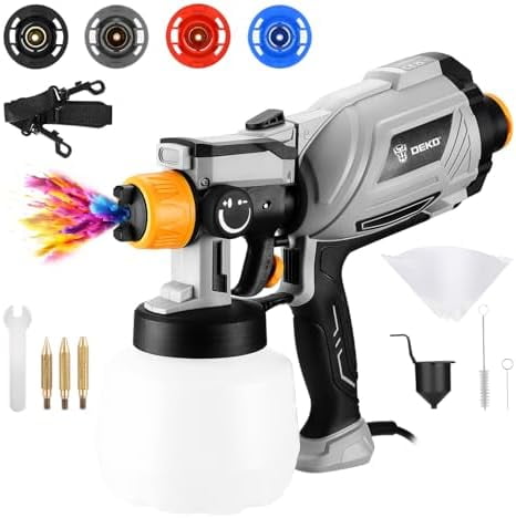 Paint Sprayer :1000W HVLP High Power Paint Gun with 1200ml High ...