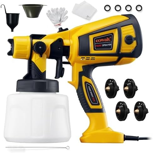 Paint Sprayer 1000W Powerful HVLP Spray Gun Electric Perfect for House ...