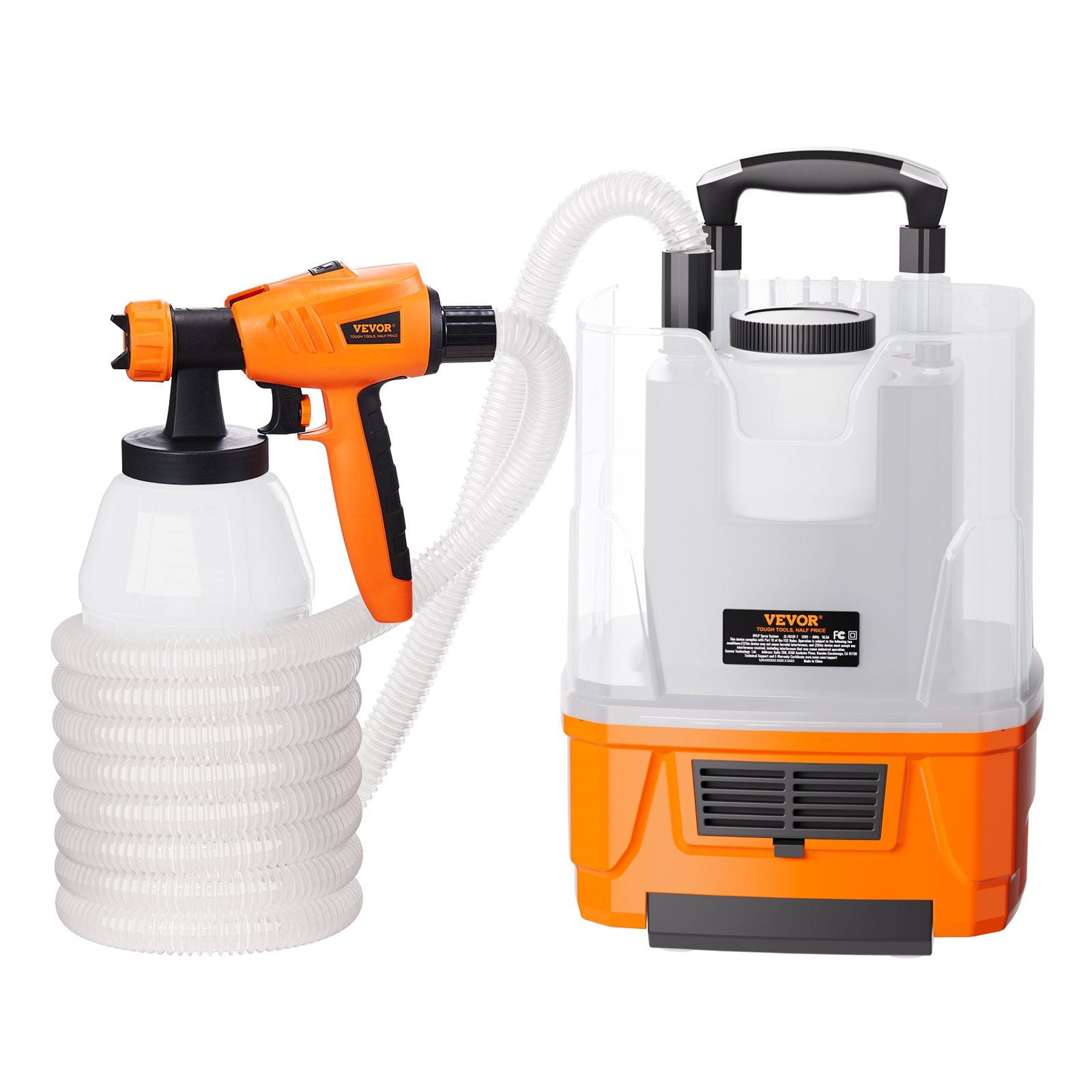Paint Sprayer, 1300W Electric Spray Paint Gun with Air Hose, 1300ml and ...