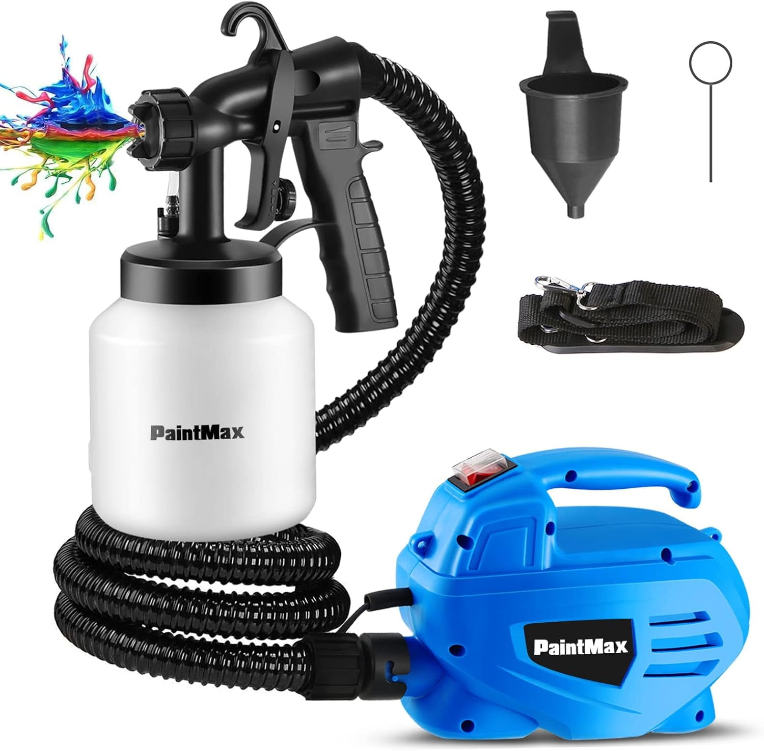 Paint Sprayer, 650W High Power HVLP Spray Gun with 3 Patterns & 800ML ...