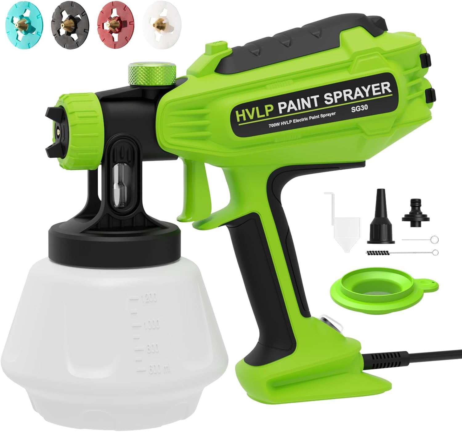 Paint Sprayer, 700W HVLP Spray Gun with Blowing Joints, 2024 Upgraded ...