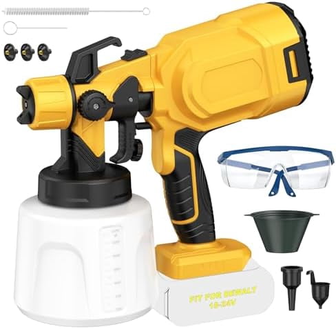 Paint Sprayer Cordless, Electric Spray Gun for Dewalt Battery with ...