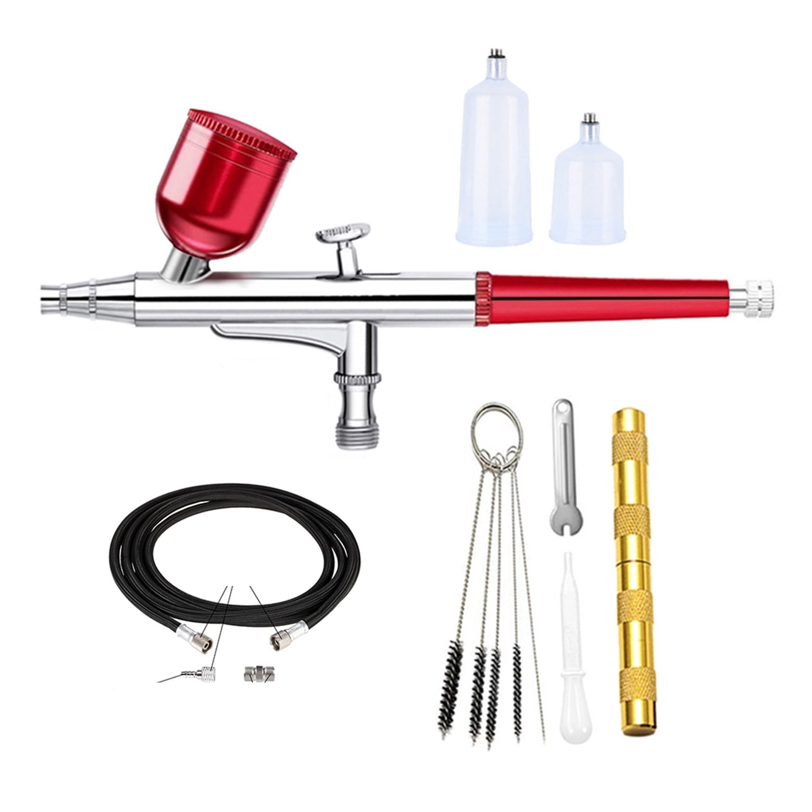 Paint Sprayer Gravity Feed Trigger Type Dual Single Action Cup ...