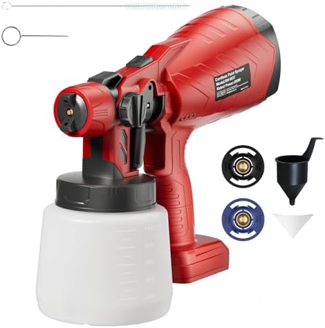 Paint Sprayer for Milwaukee 18V Battery, 200W Cordless Spray Paint Gun ...