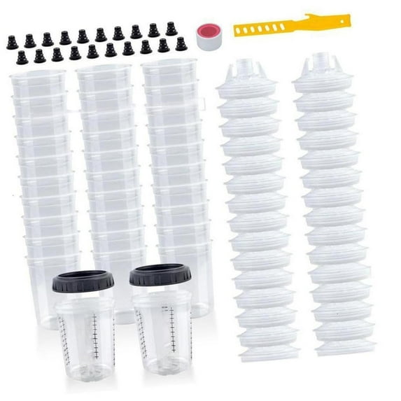 Paint Sprayer Mixing Cup with Measuring Scale Paint Stirrer For ...