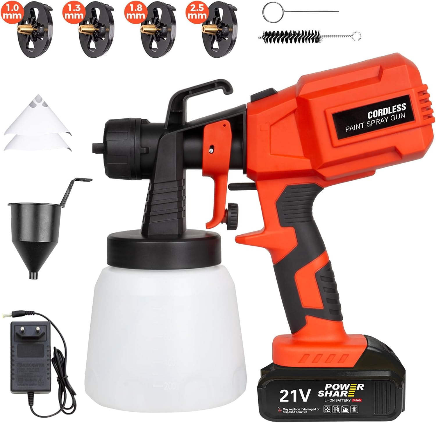 Paint Sprayer with Rechargeable Battery,Cordless Paint Sprayer with ...