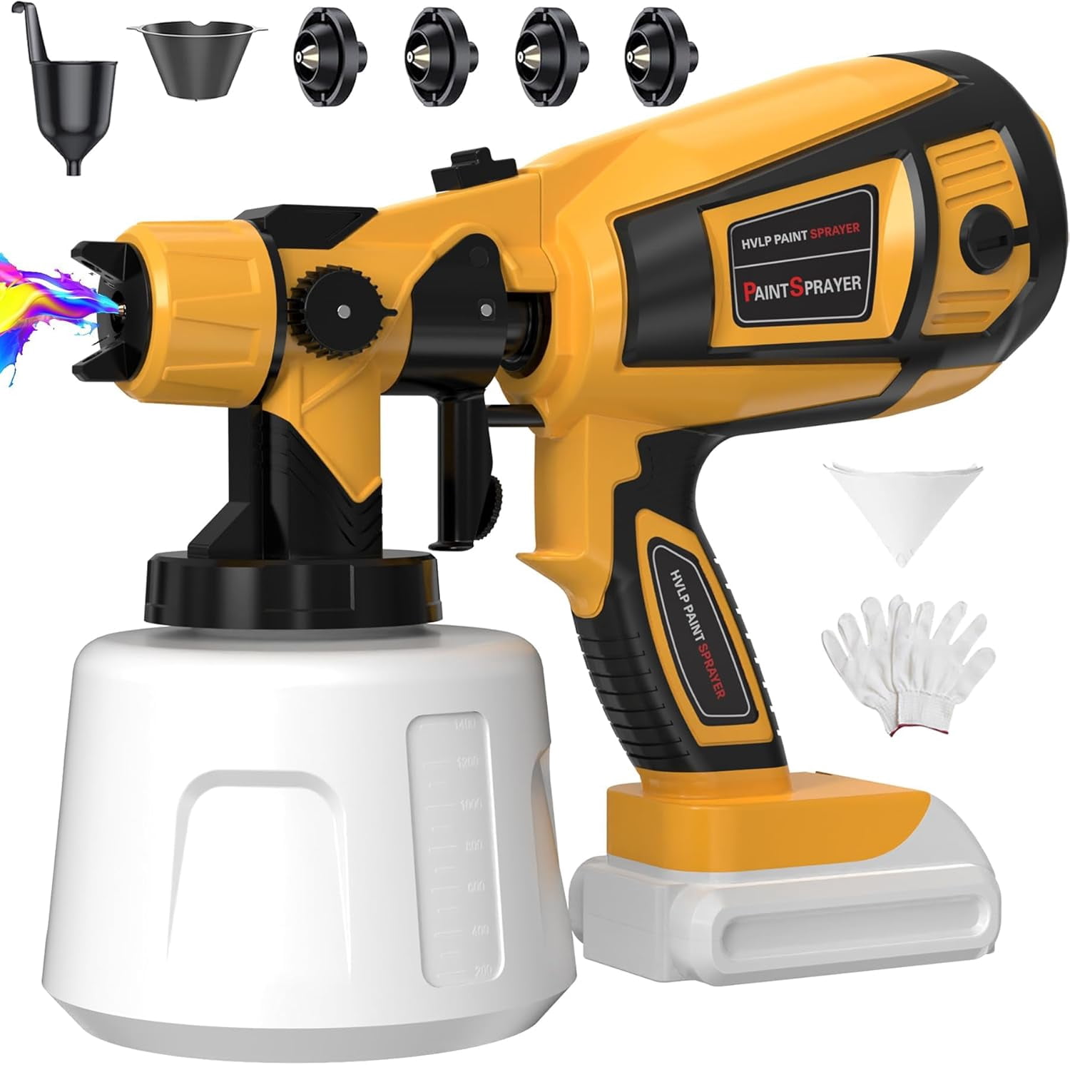 Paint Sprayer Tool 1000W High Power Electric Spray Paint Gun Easy to ...