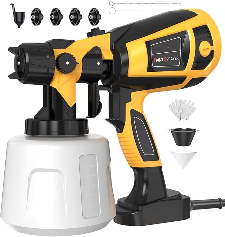 Paint Spraying Tool 1000W High Power Electric Paint Gun Easy to Clean ...