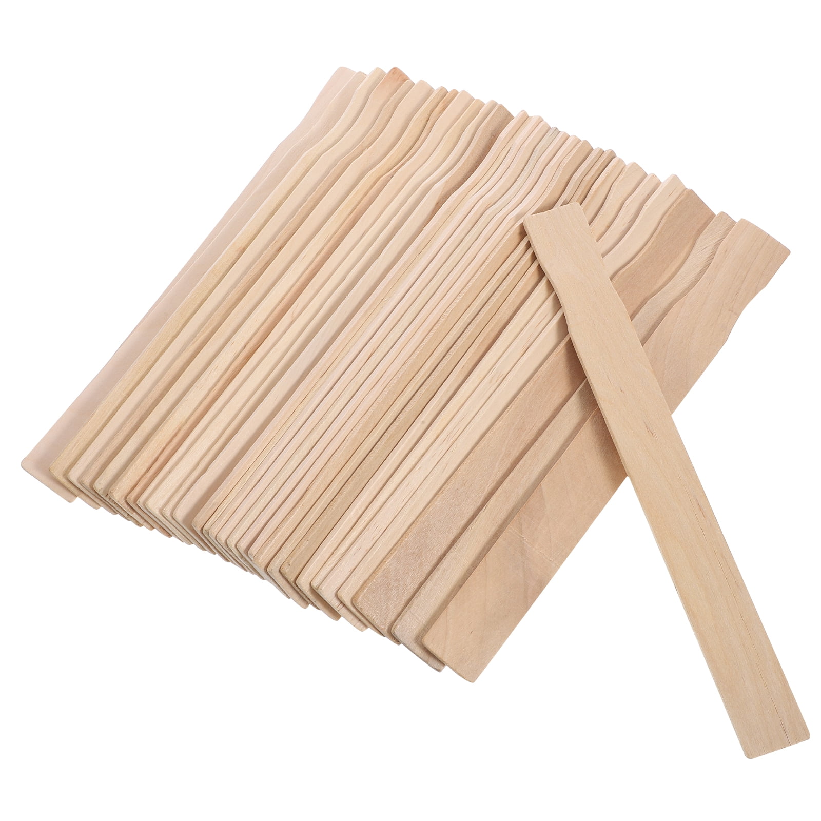 30pcs Beige Wood Paint Stirring Stick for Home Decorate Manual ...