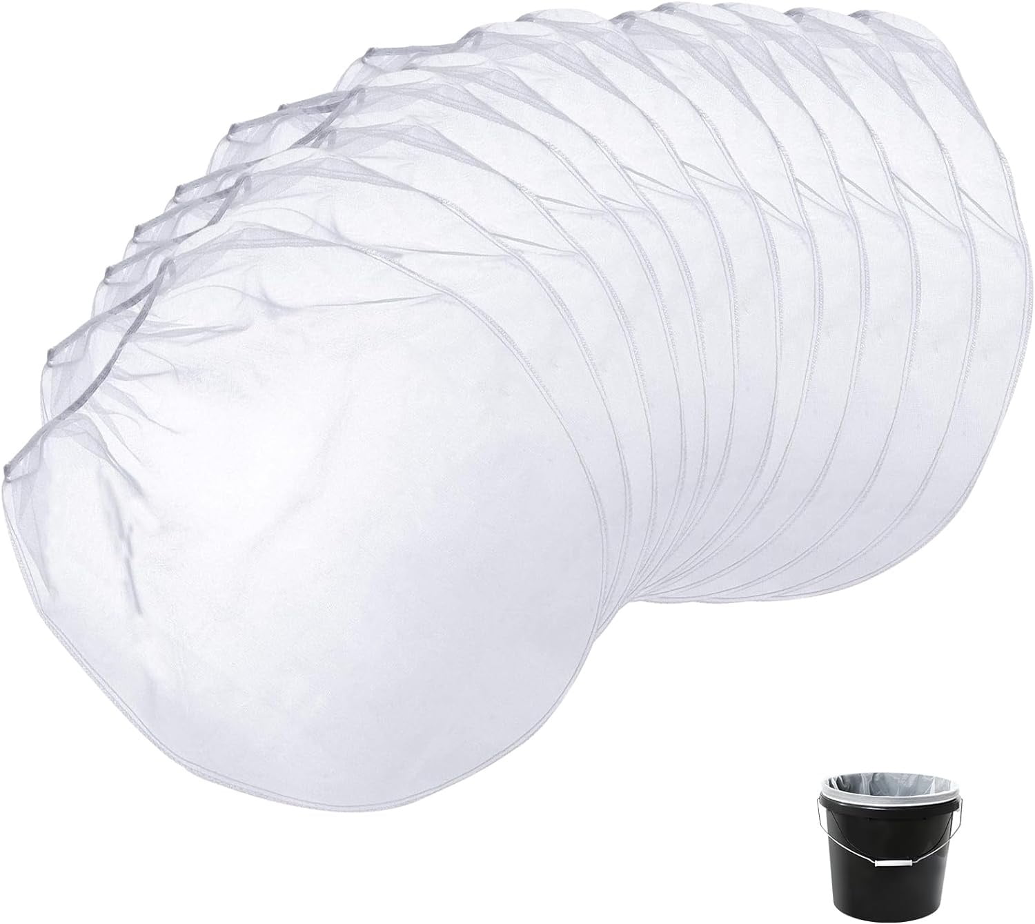 Paint Strainer Bags,Happon 10 Pcs 1 Gallon White Fine Mesh Filter Bag ...