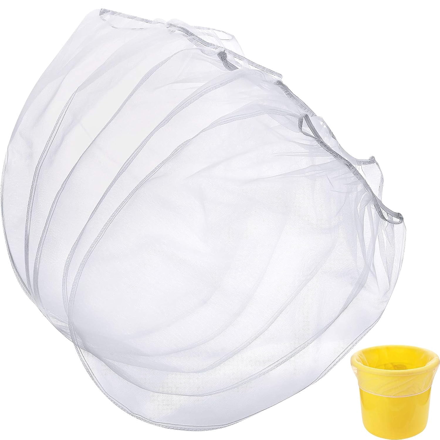 Paint Strainer Bags White Fine Mesh Filters Bag Bucket Elastic Opening ...