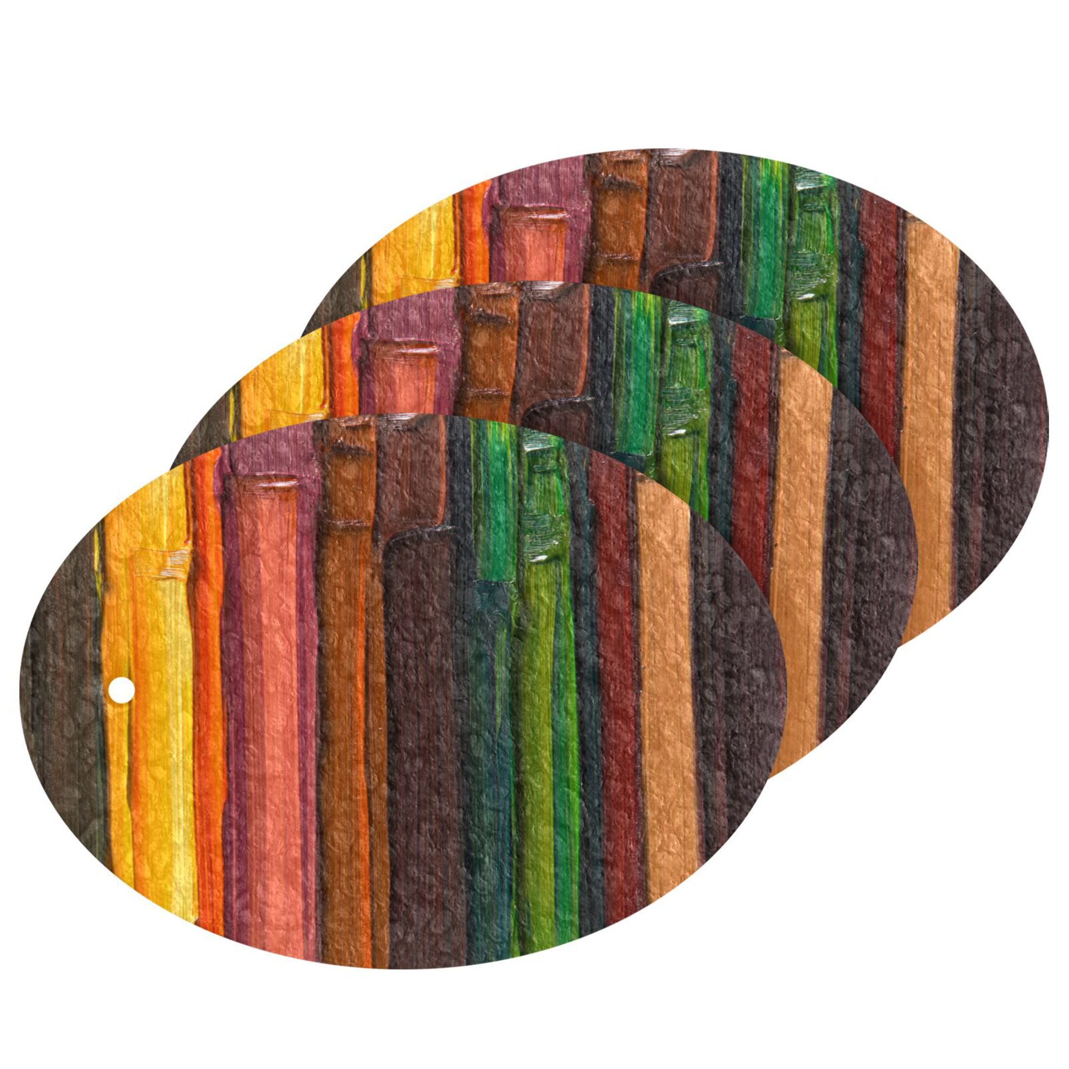 Paint Stripes 3 Pack Wood Pulp Dishwashing Sponges, Highly Absorbent ...