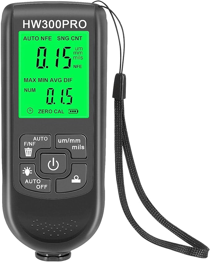 Paint Thickness Gauge, Digital Meter Probe Paint Thickness Gauge Zero ...