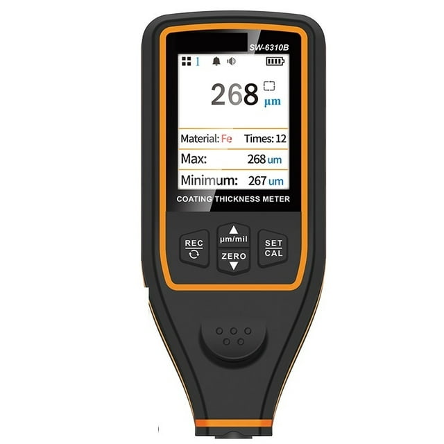 Paint Thickness Gauge, SW-6310A/B Coating Thickness Meter Gauge 1700um ...