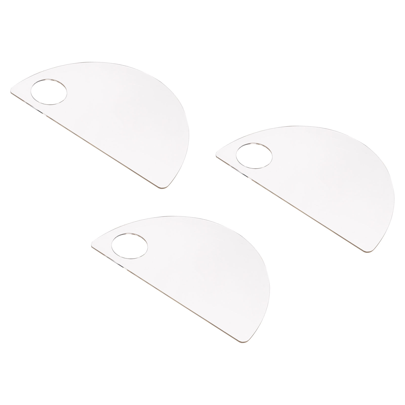 Paint Tray Palette Acrylic Paint Pallet Semicircle with Thumb Hole ...