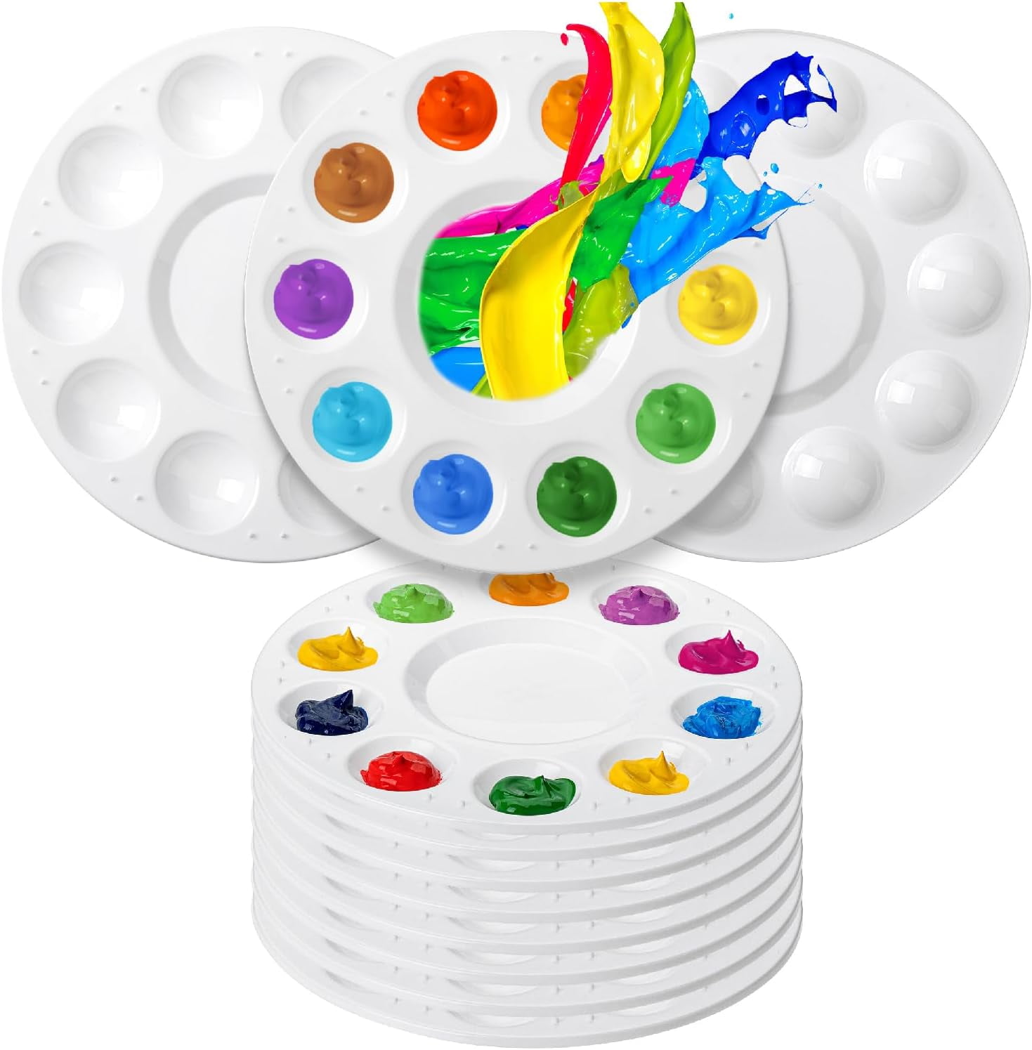 Paint Tray Palettes, Kids' Plastic Paint Holder, Trays for Kids ...