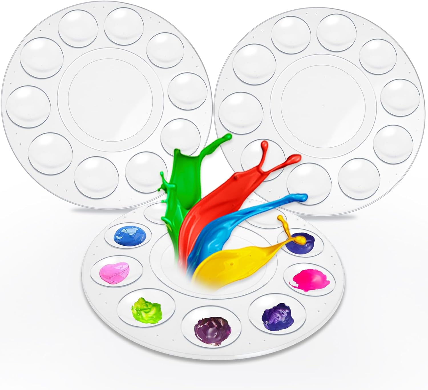 Paint Tray Palettes, Plastic Paint Pallets for Kids or Students to ...