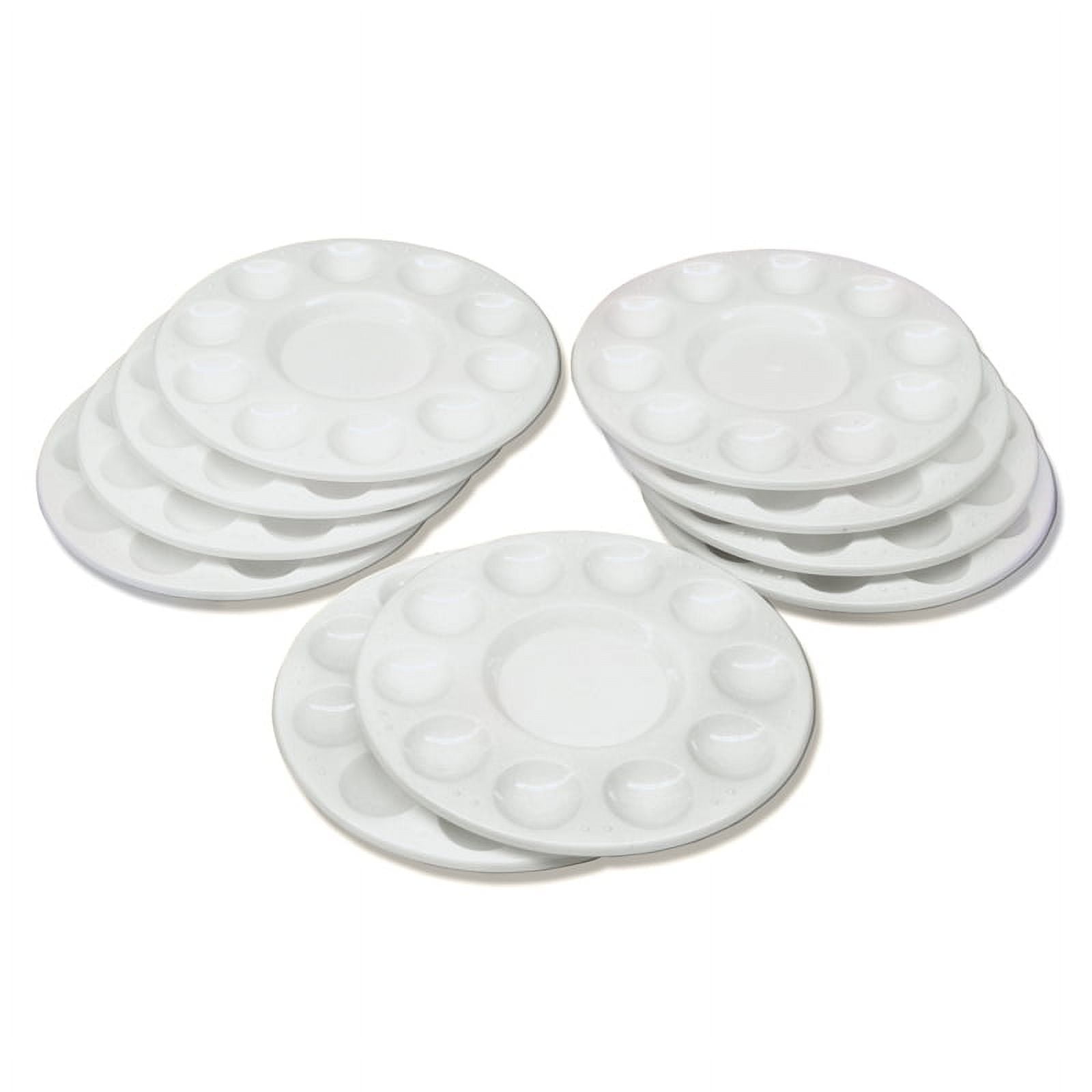 Paint Trays, Round, 10-Well, 6.75" Diameter, 10 Trays | Bundle of 10 ...