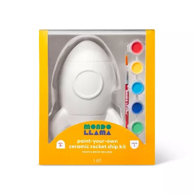 Paint-Your-Own Ceramic Rocket Ship Kit,Painting Activity, Includes ...