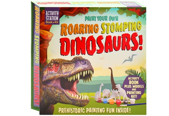 Paint Your Own Roaring Stomping Dinosaurs! (Activity Station Book + Kit ...