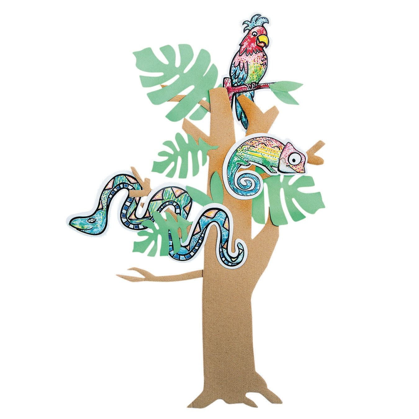 Paint-a-Dot™ Rainforest Animals Craft Kit (Pack of 24) - Walmart.com