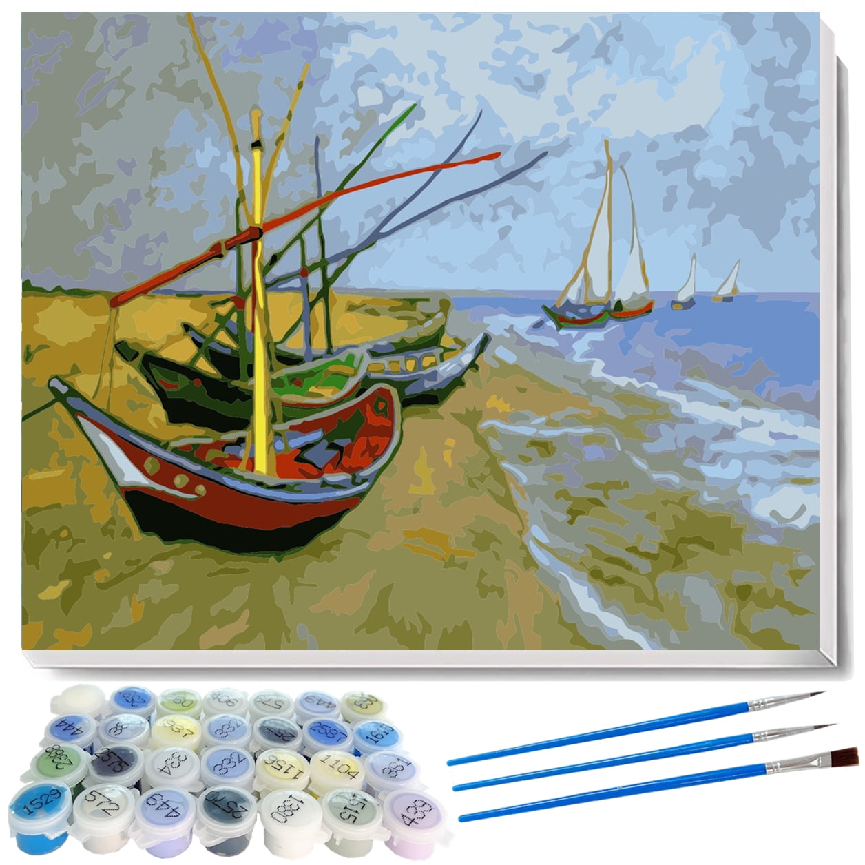 Paint by Number Kits, Vincent Van Gogh Masterpiece Series Oil Painting ...