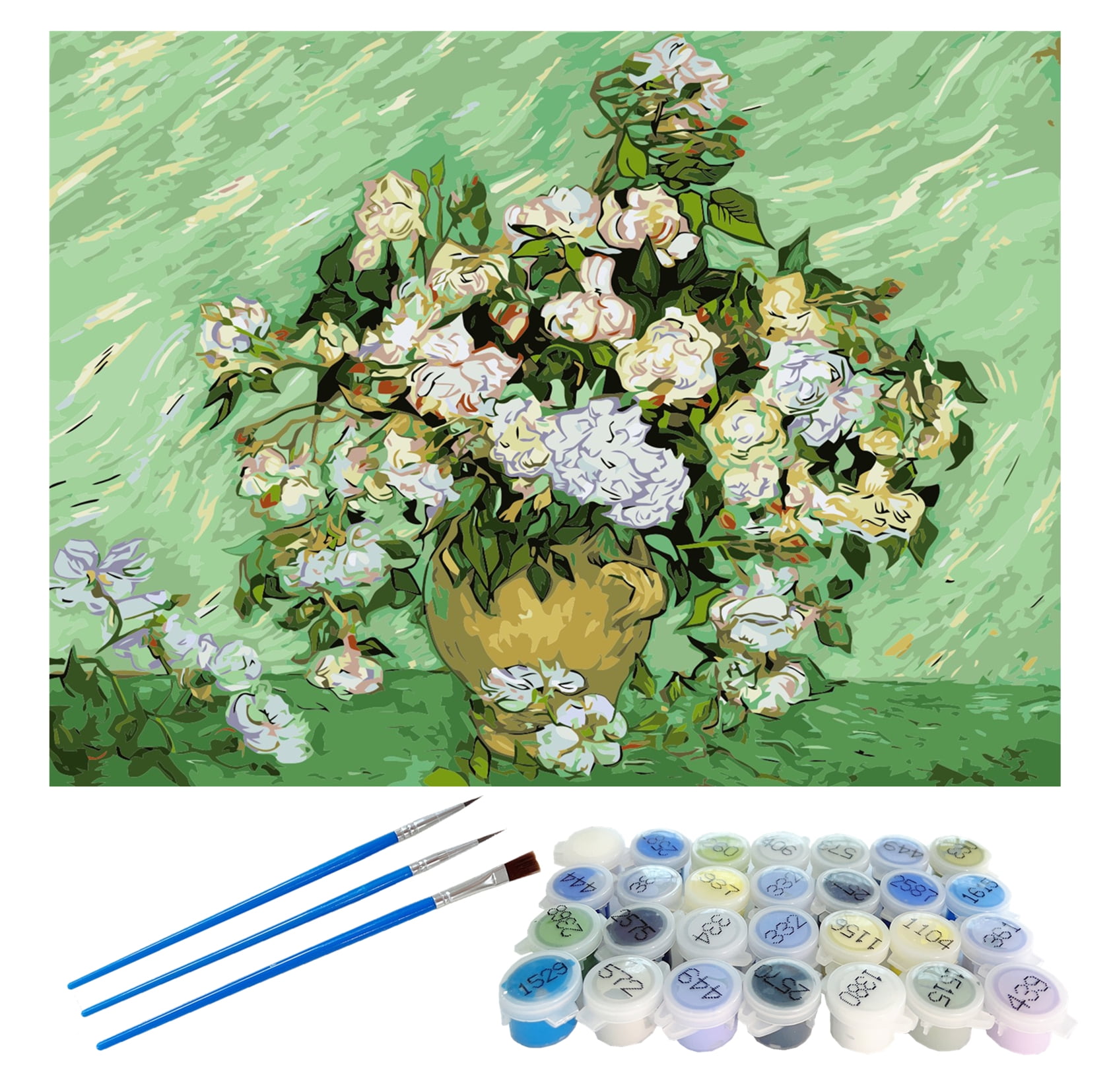 Paint by Number Kits, Vincent Van Gogh Masterpiece Series Oil Painting ...