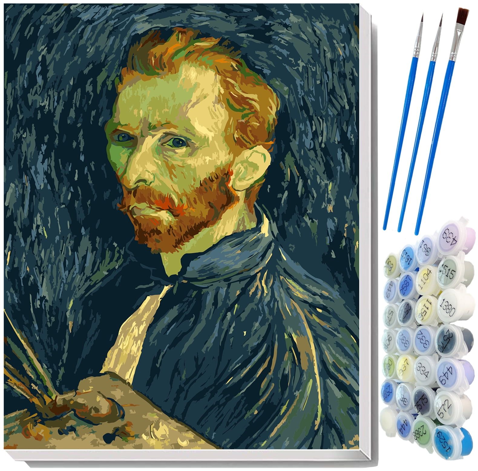 Paint by Number Kits, Vincent Van Gogh Masterpiece Series Oil Painting ...