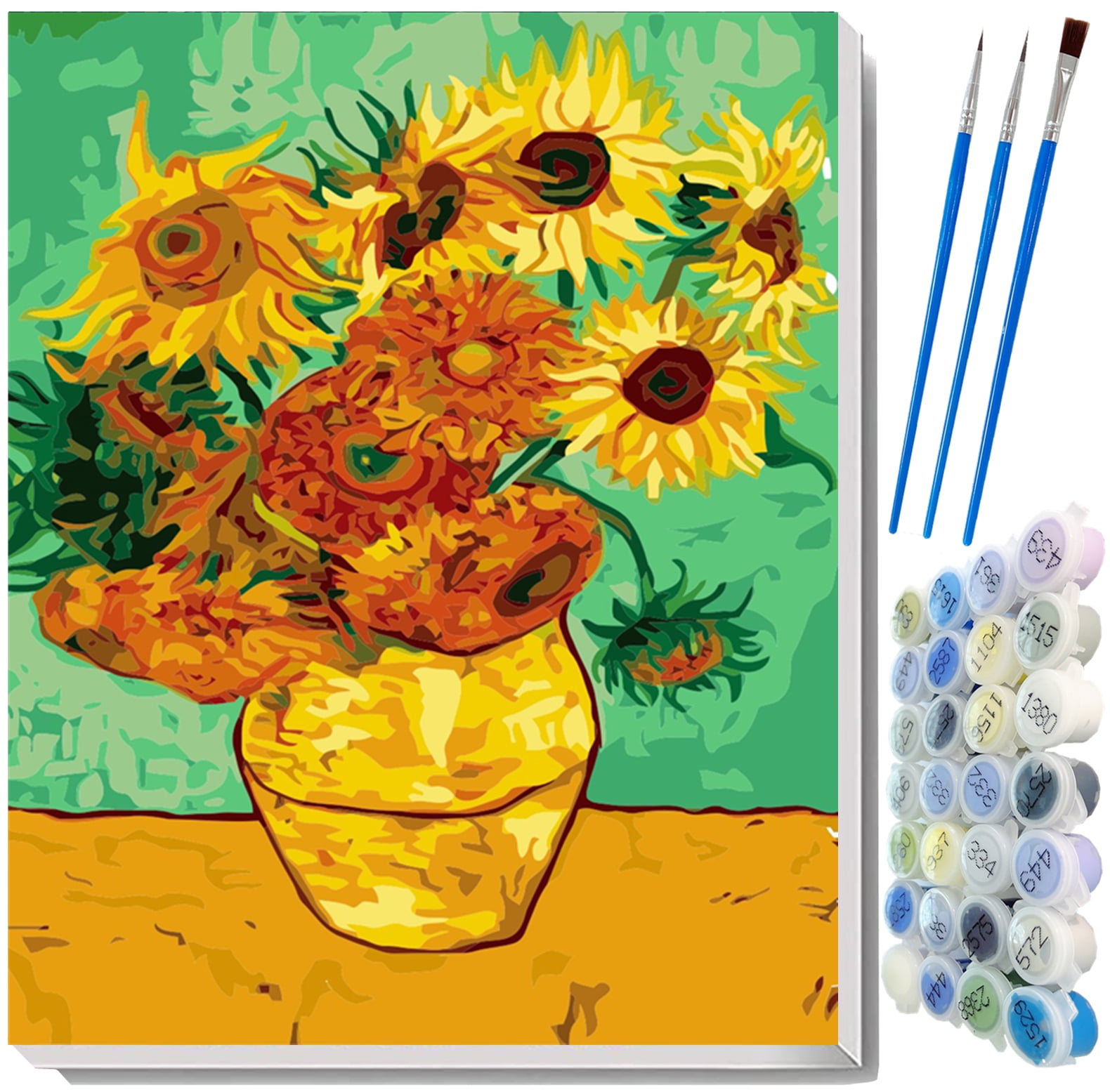 Paint by Number Kits, Vincent Van Gogh Masterpiece Series Oil Painting ...