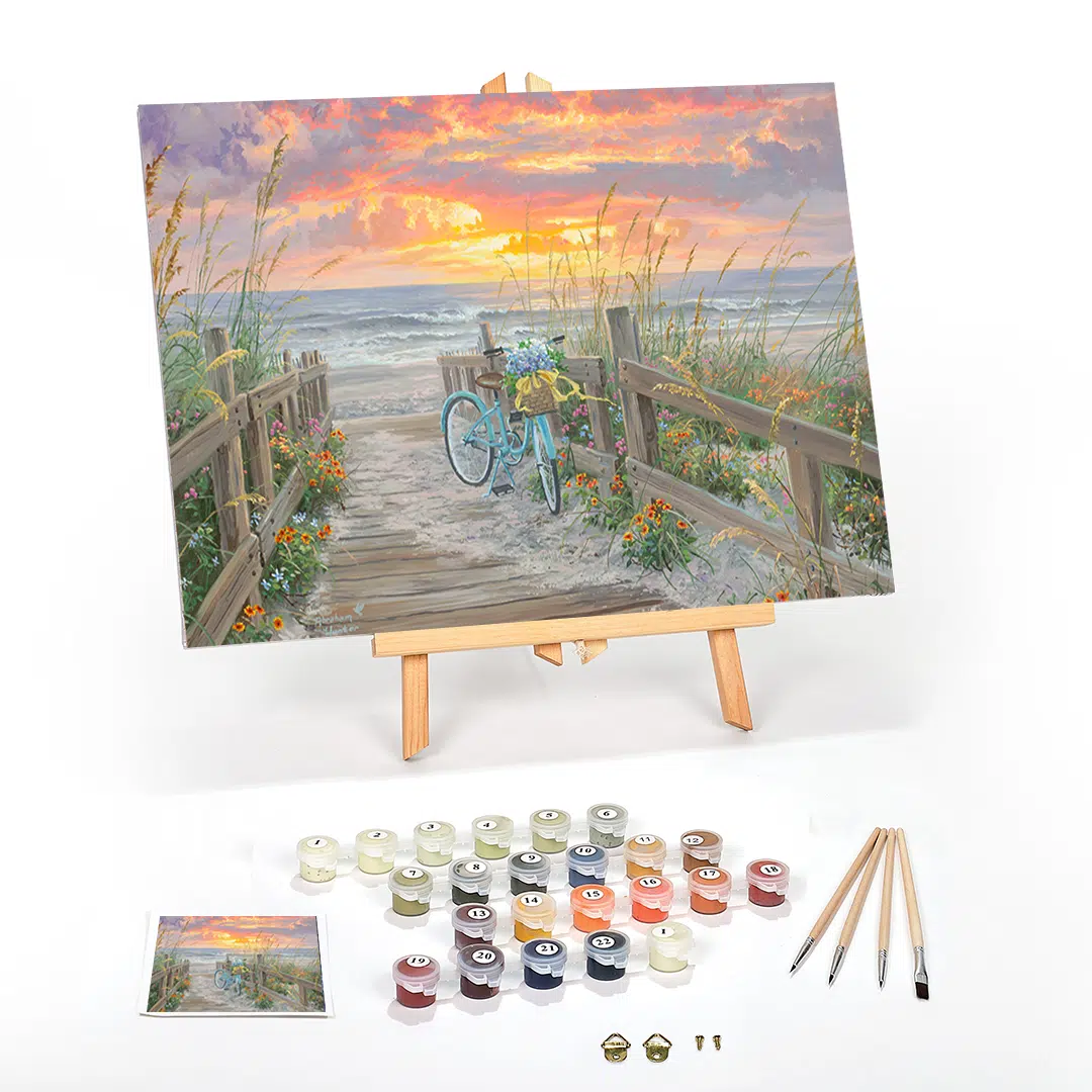 Ledgebay Paint By Numbers Kit For Adults: Paint By Number (Morning Ride ...