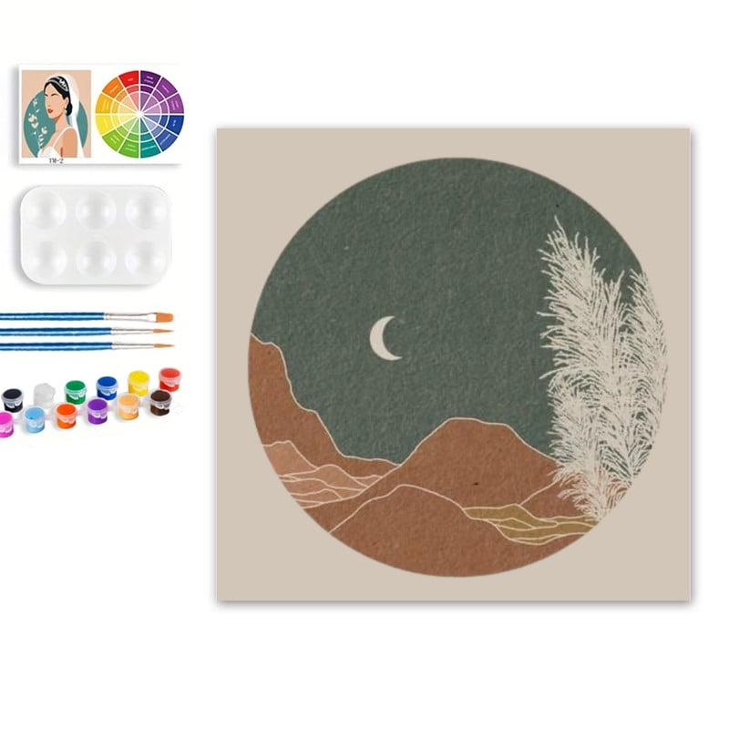 Paint by Numbers Set for Adult Beginners, 8x10 Inch DIY Oil Paint by ...