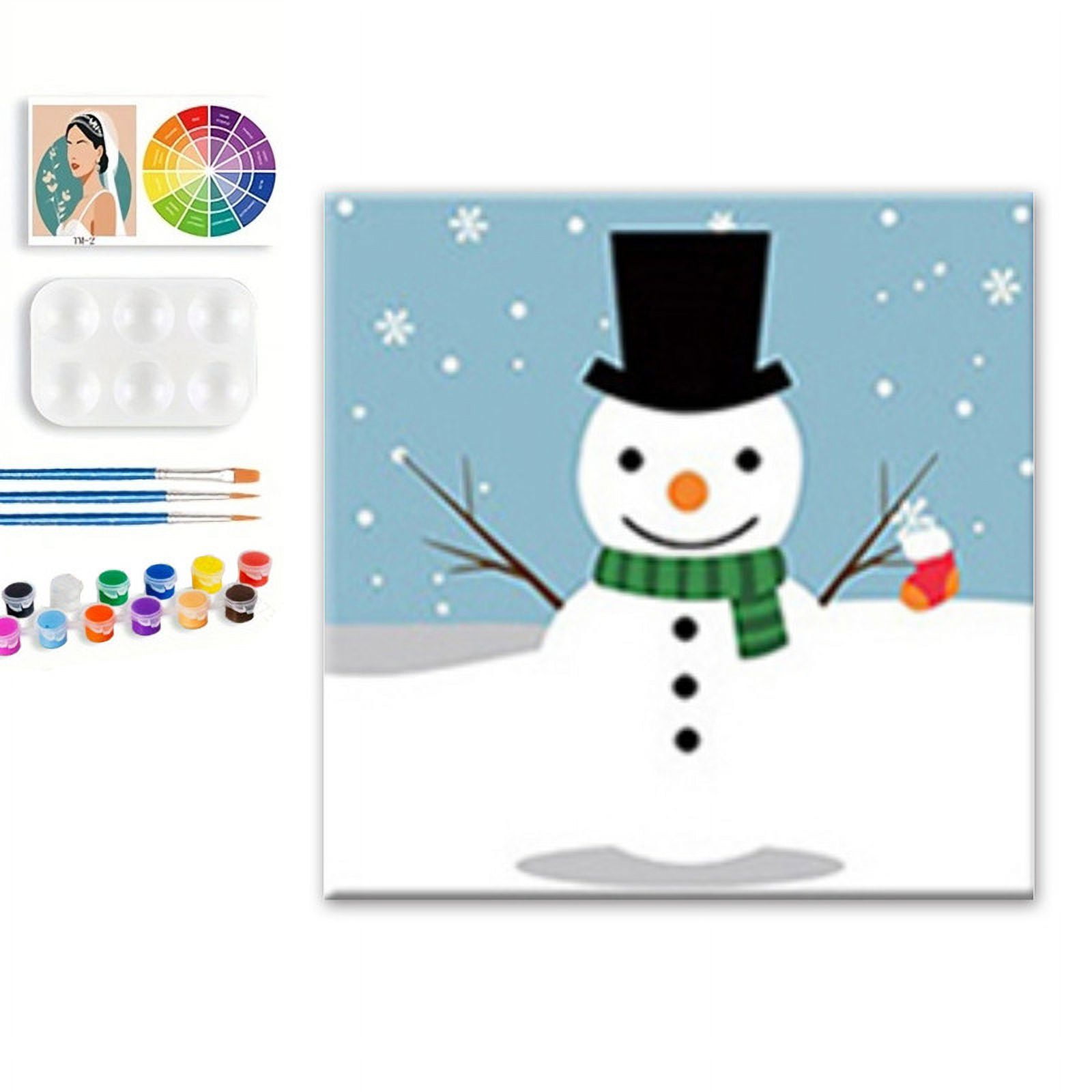 Paint by Numbers Set for Adult Beginners, 8x8 Inch DIY Oil Paint by ...