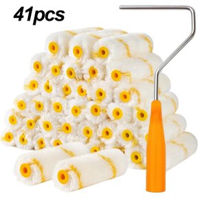 Magimate Mini Paint Roller Set, 4 Inch Covers for Walls Cabinets and ...