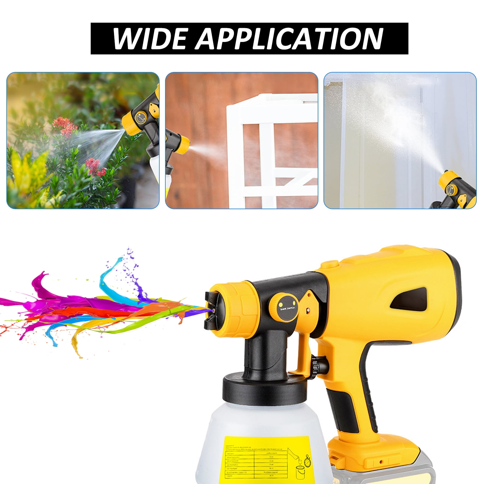 Paint sprayer,Max Battery Handheld Ryobi 1000ml Container 20v Max Paint ...