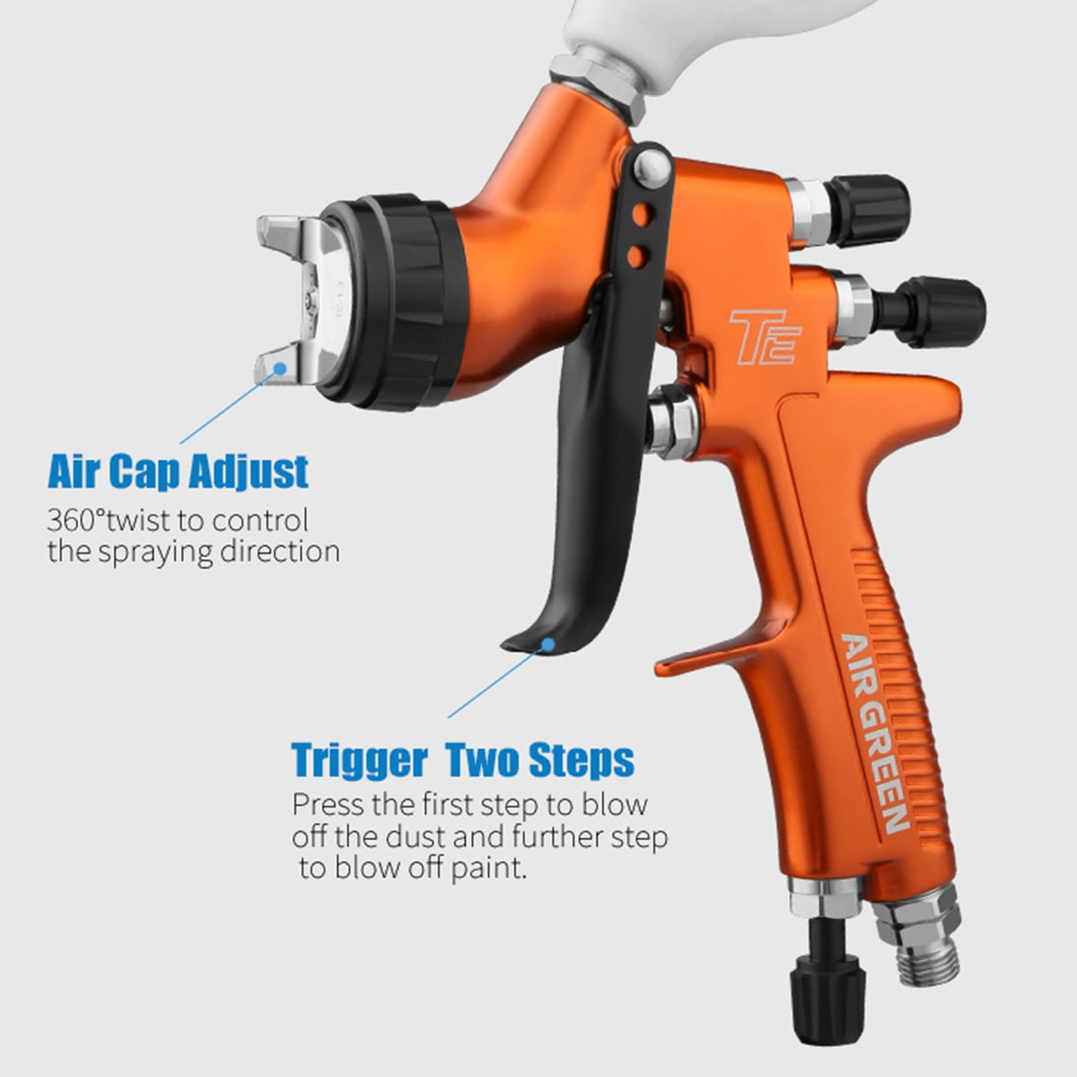 Paint sprayer,Paint Spray Tool Cup Paint Spray Nozzle 600cc Cup Feed ...