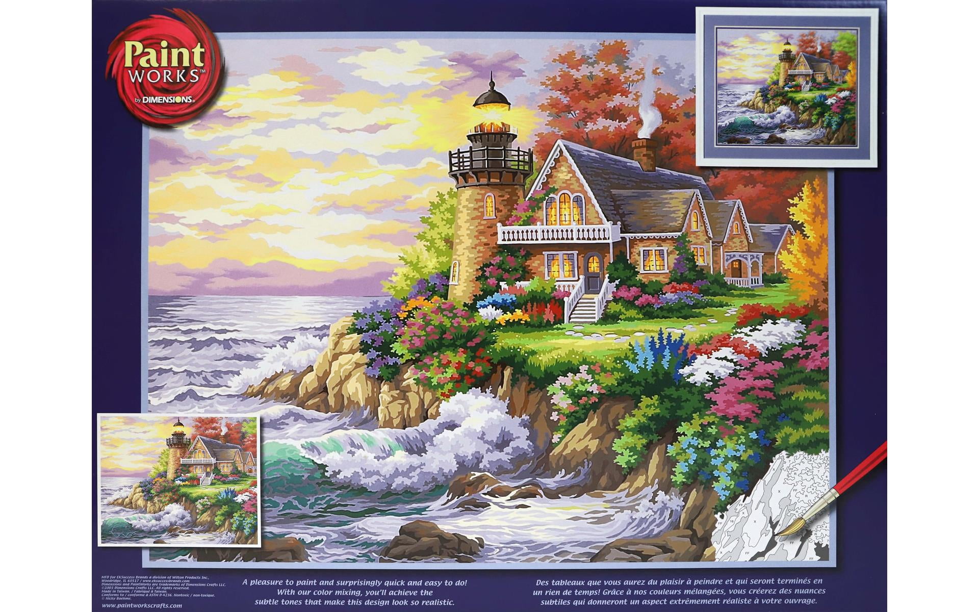 PaintWorks - Guardian of the Sea Paint-by-Number Kit [Toy] - Walmart.com