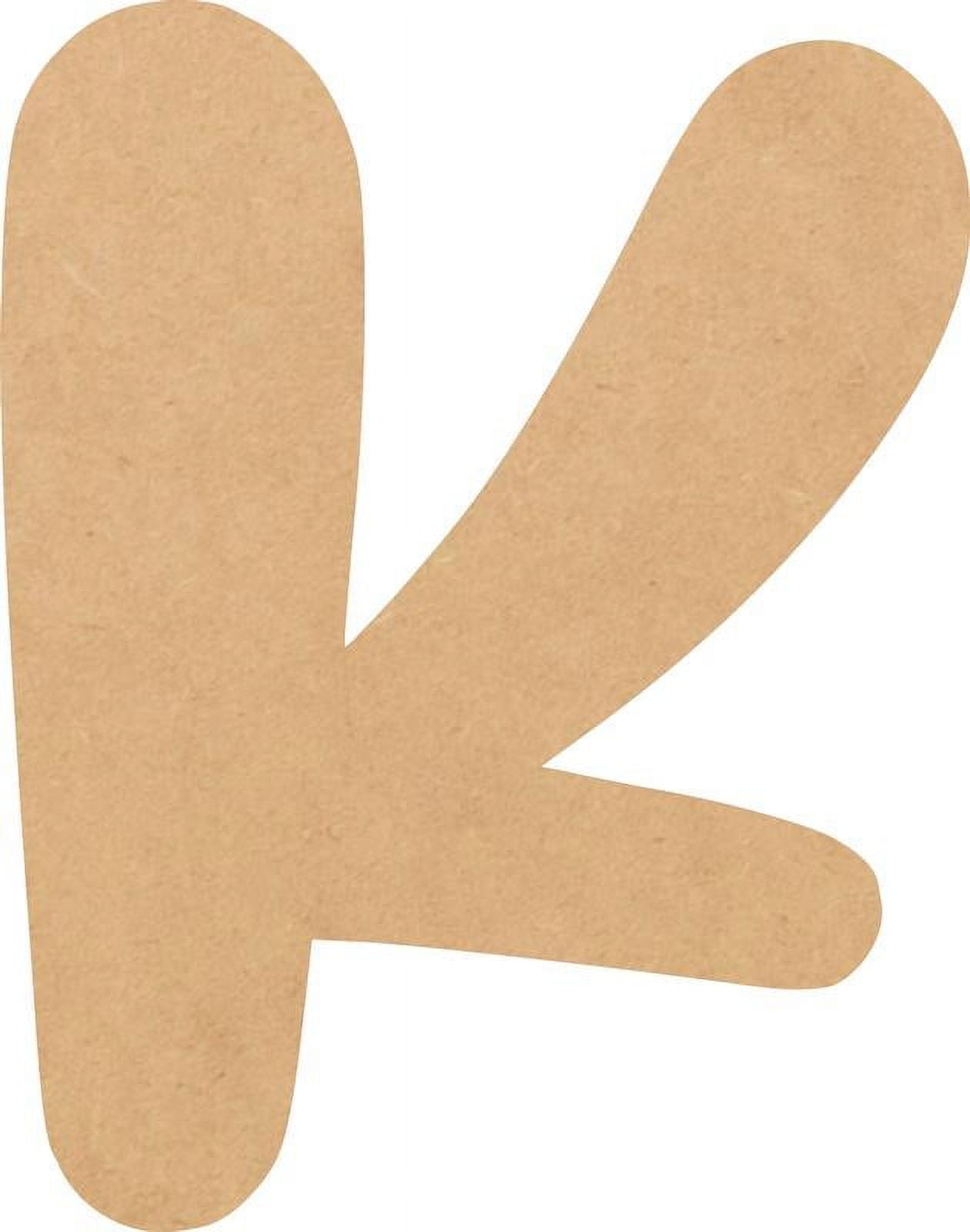 Paintable Craft Letter K, DIY 16'' Tall DIY A-Z Letter, Brownie Buster ...