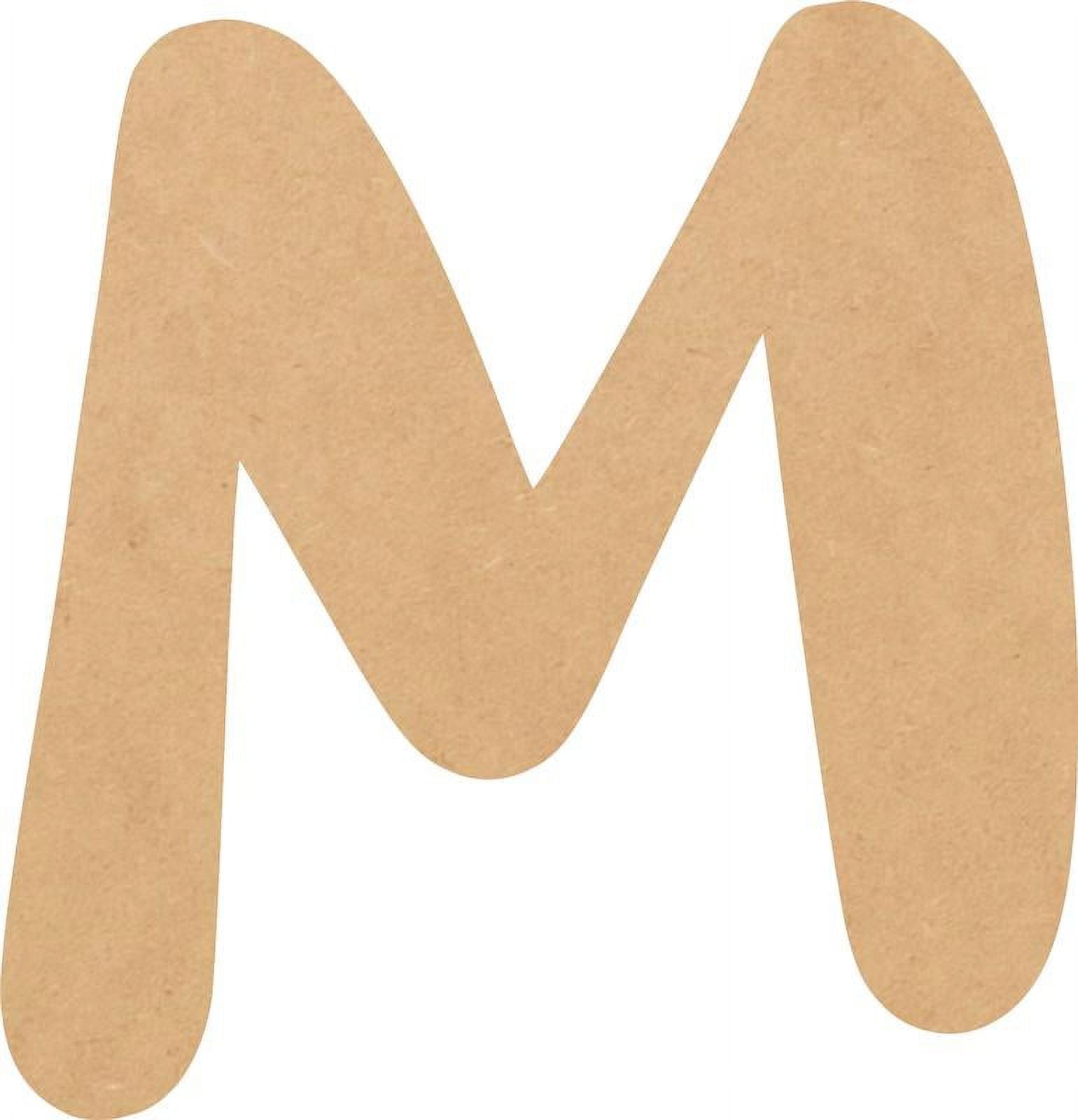 Paintable Craft Letter M, DIY 16'' Tall DIY A-Z Letter, Brownie Buster ...