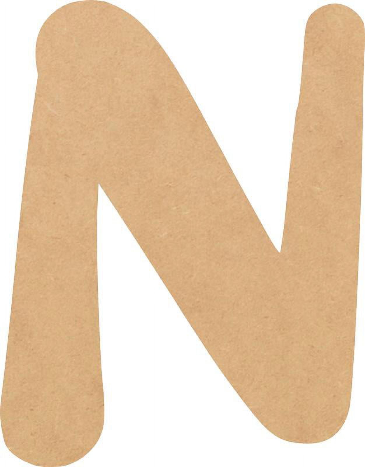 Paintable Craft Letter N, DIY 20'' Tall DIY A-Z Letter, Brownie Buster ...