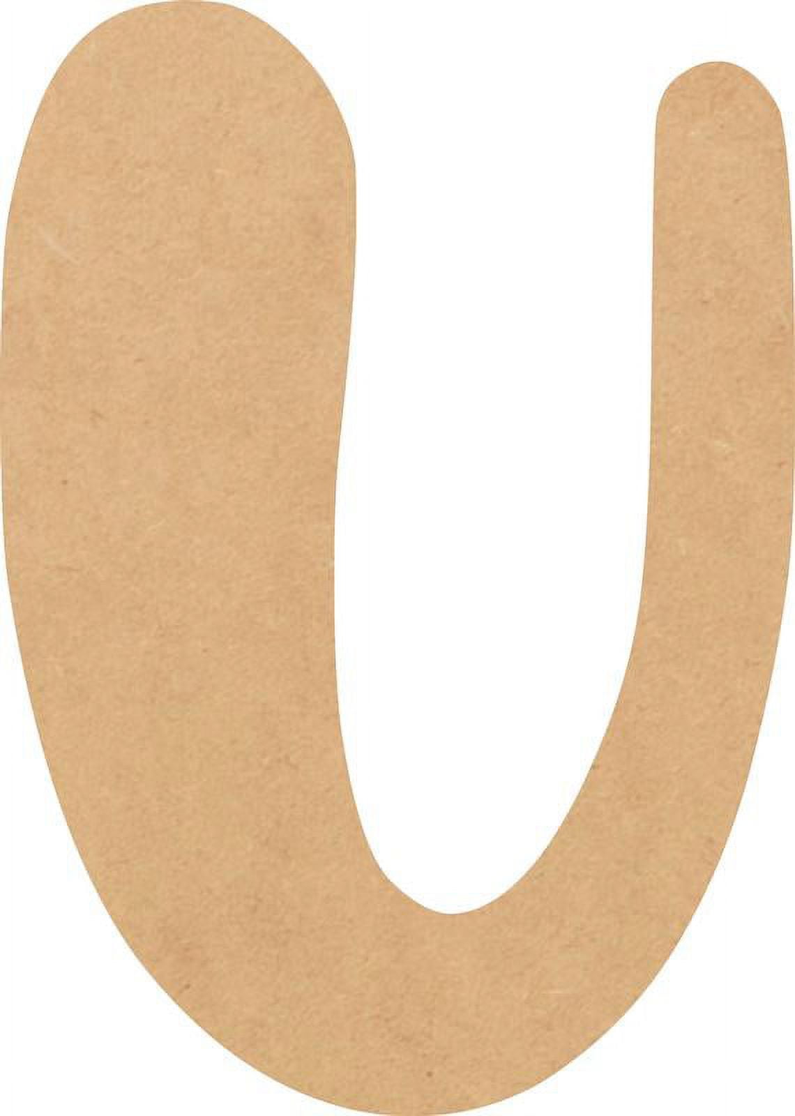 Paintable Craft Letter U, DIY 20'' Tall DIY A-Z Letter, Brownie Buster ...
