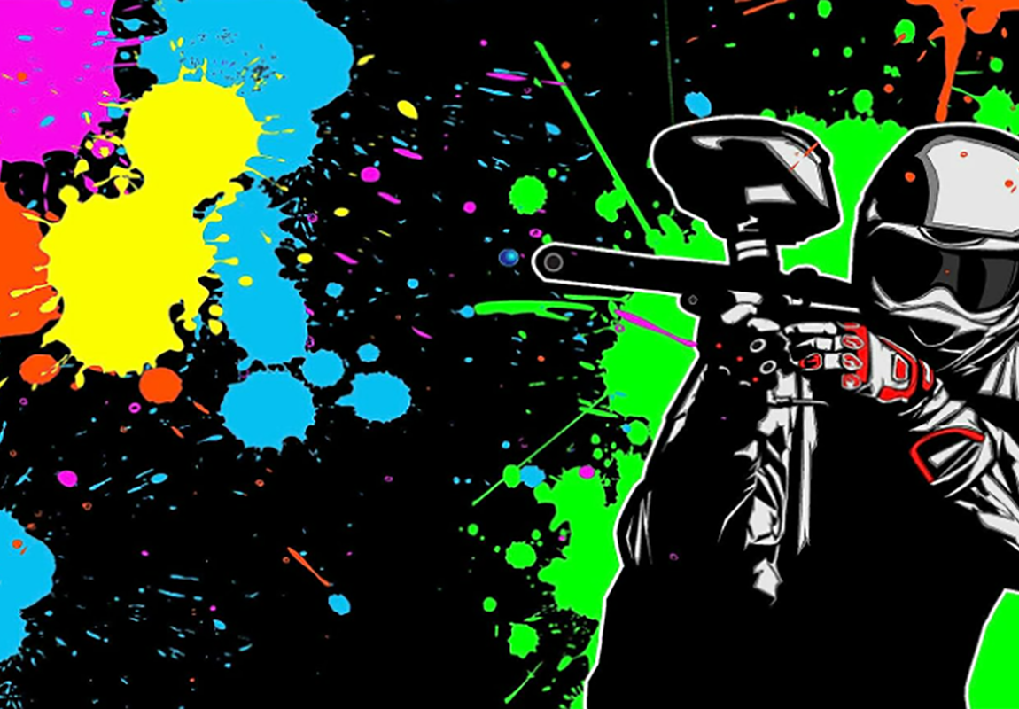 Paintball Games Advertising Borad Photography Backgrounds Let's Grow ...