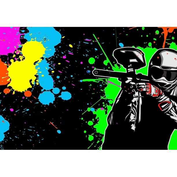 Paintball Games Advertising Borad Photography Backgrounds Let's Grow ...