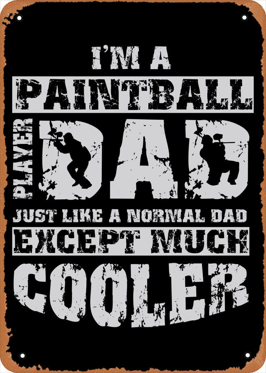 Paintball Great Paintball Design For Poster Retro Vintage Aluminium ...