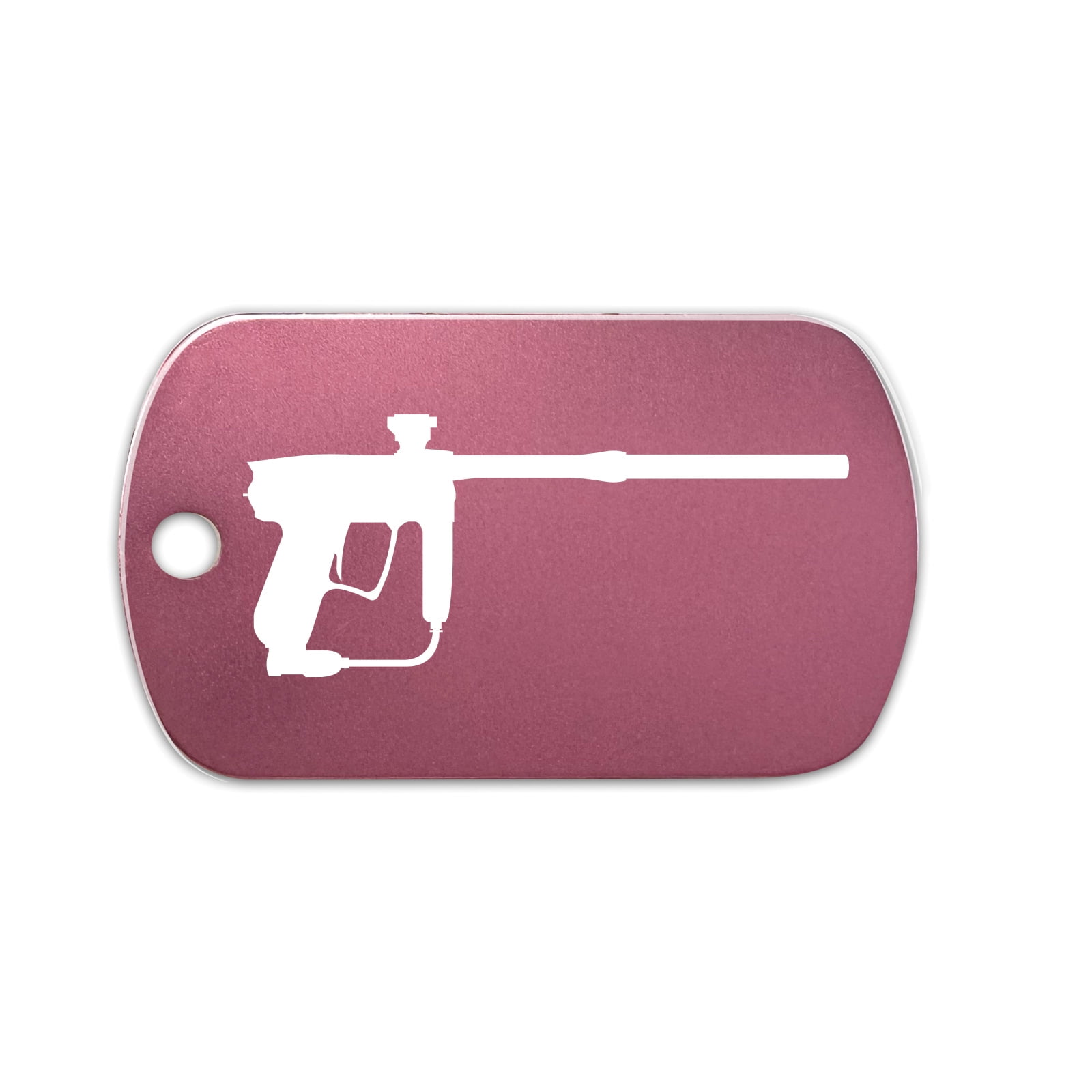 Paintball Gun GI Dog Tag Aluminum Keychain - Pink - Walmart.com