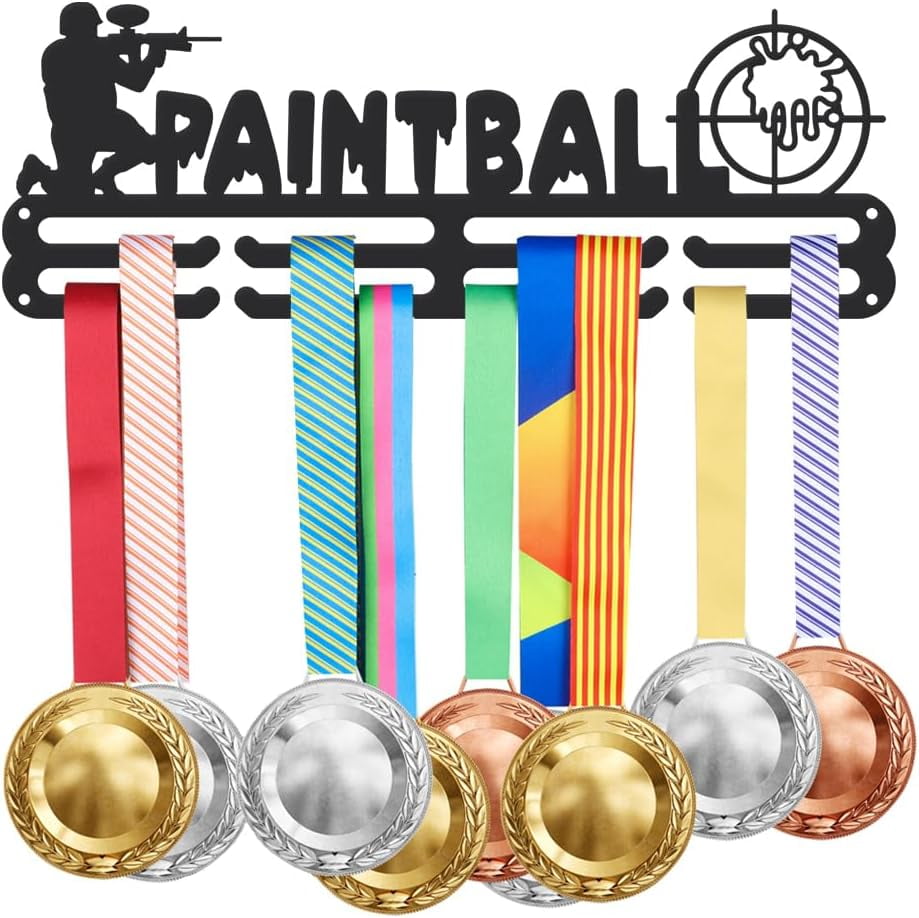 Paintball Theme Medal Hanger Display Paintball Marker Medal Hook ...