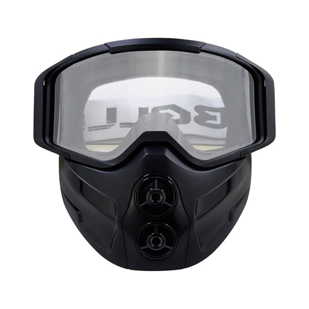 Paintball mask anti-fog, air gun full cover and goggles are removable and adjustable black frame ...